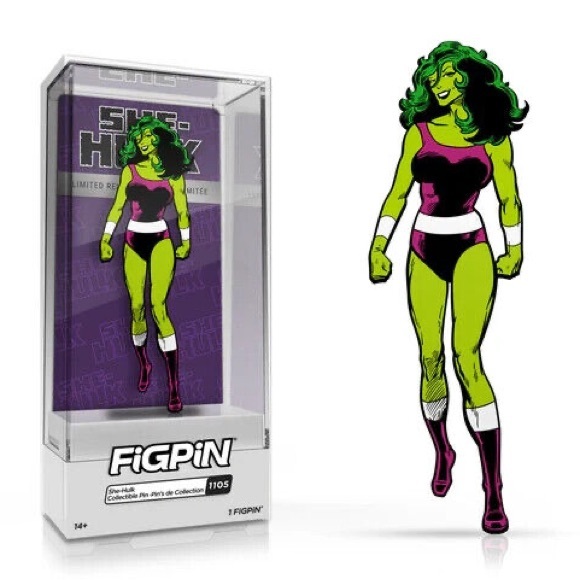 Disney | Other | Figpin Marvel She Hulk 15 Enamel Pin Collectible Pin ...